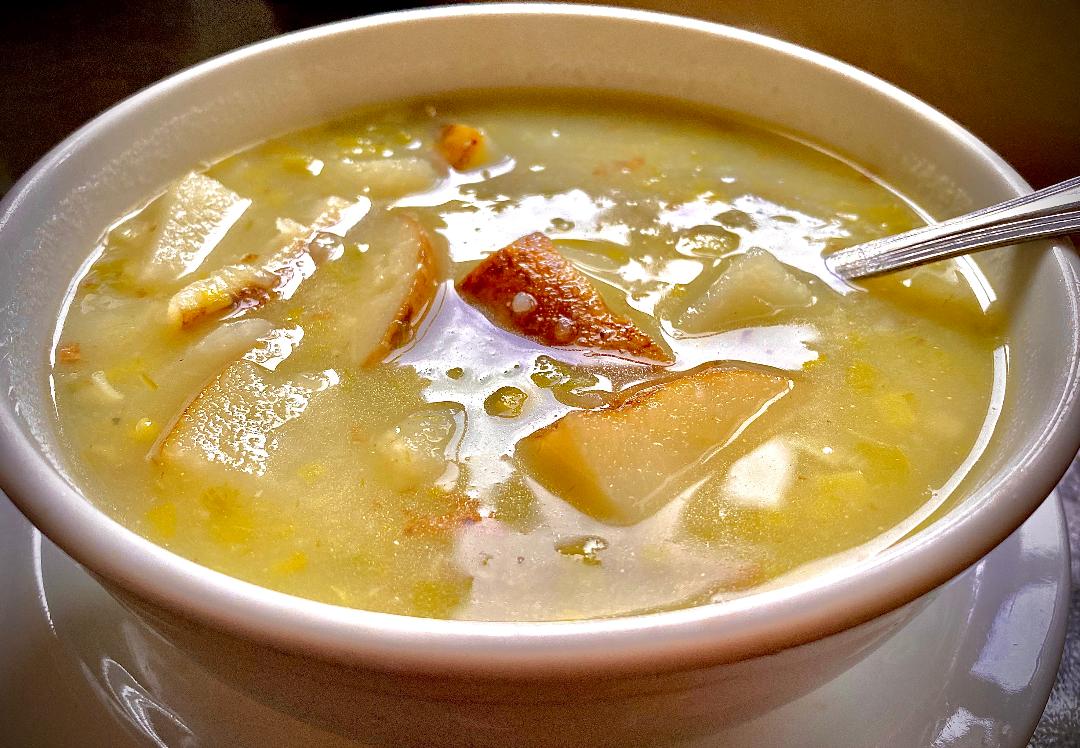 Spud Lust Hungry Peasant Soup – The Kinky Vegan